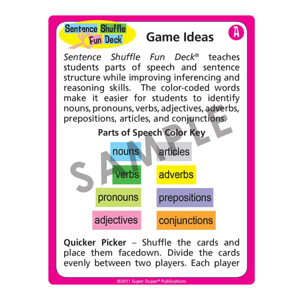 Sentence Shuffle – PlayingandLearning.co.za