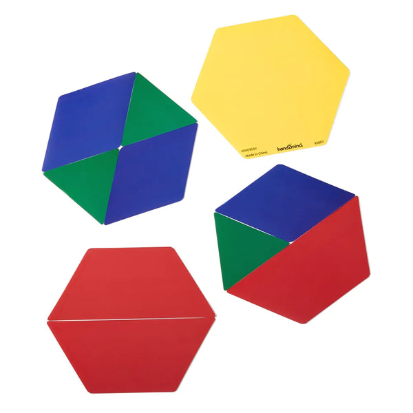 Pattern Block Demonstration Clings: 47 Pieces – PlayingandLearning.co.za