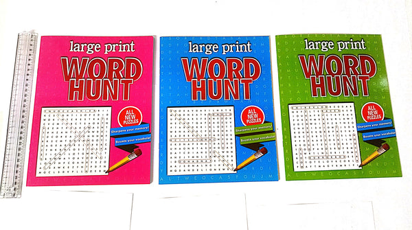 Large Print Word Hunt 3-Pack – PlayingandLearning.co.za