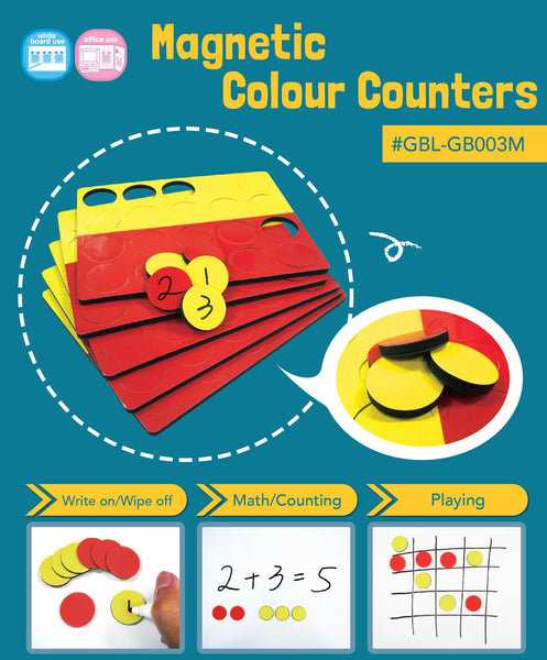 Magnetic Colour Counters 100pc – PlayingandLearning.co.za