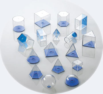 Geometric Volume Set 5cm Blue 17pc – PlayingandLearning.co.za