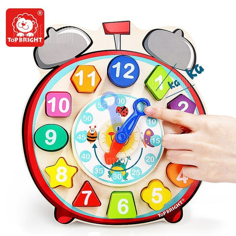 Wooden Shape Sorting Clock – PlayingandLearning.co.za