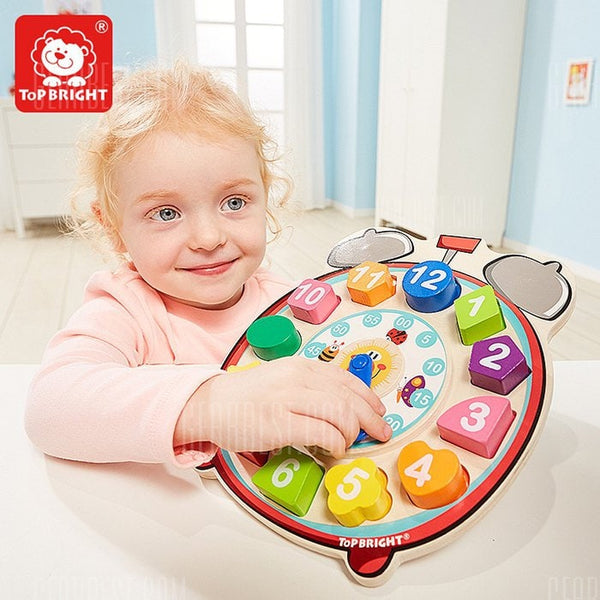 Wooden Shape Sorting Clock – PlayingandLearning.co.za